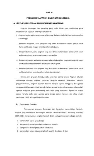 Program bimbingan-dan-konseling | PDF