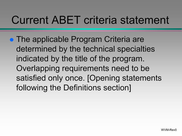 Program criteria-training 2017-18 | PPT