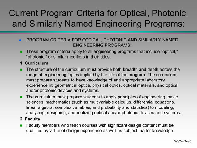 Program criteria-training 2017-18 | PPT