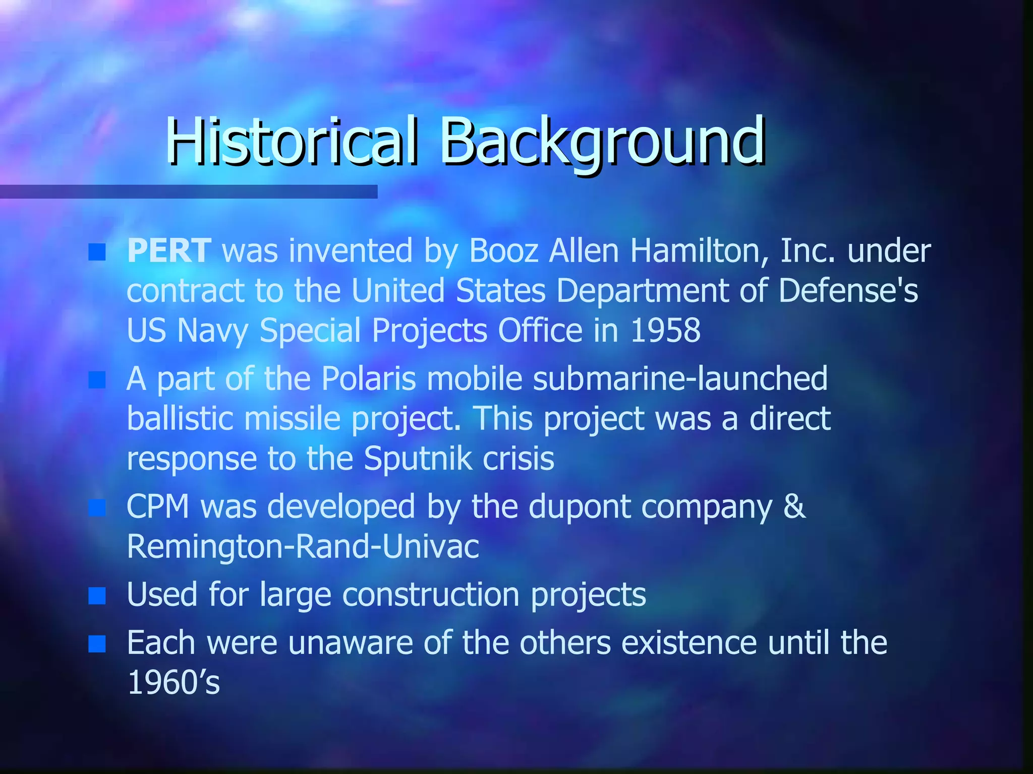 Program Evaluation and Review Technique | PPT