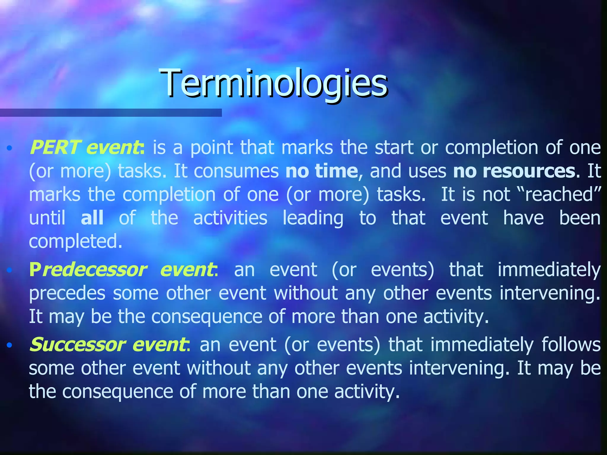 Program Evaluation and Review Technique | PPT