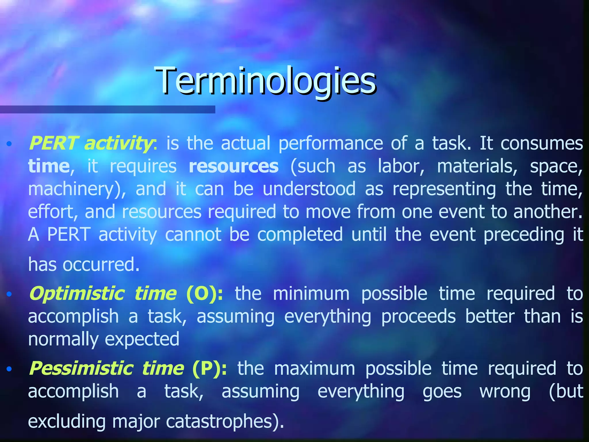 Program Evaluation and Review Technique | PPT