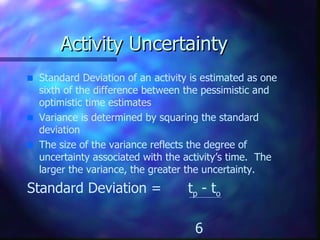 Program Evaluation and Review Technique | PPT