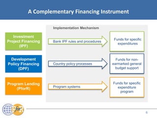 Program-for-Results - An Overview and experiences in results-based ...