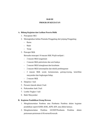 Program kerja-gerakan-pramuka | PDF