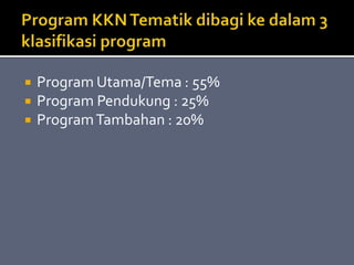 Program kerja-kkn-tematik | PPTX