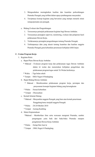 Program kerja-pramuka | PDF