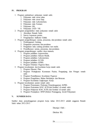 Program kerja-tahunan-rumah-sakit | DOCX