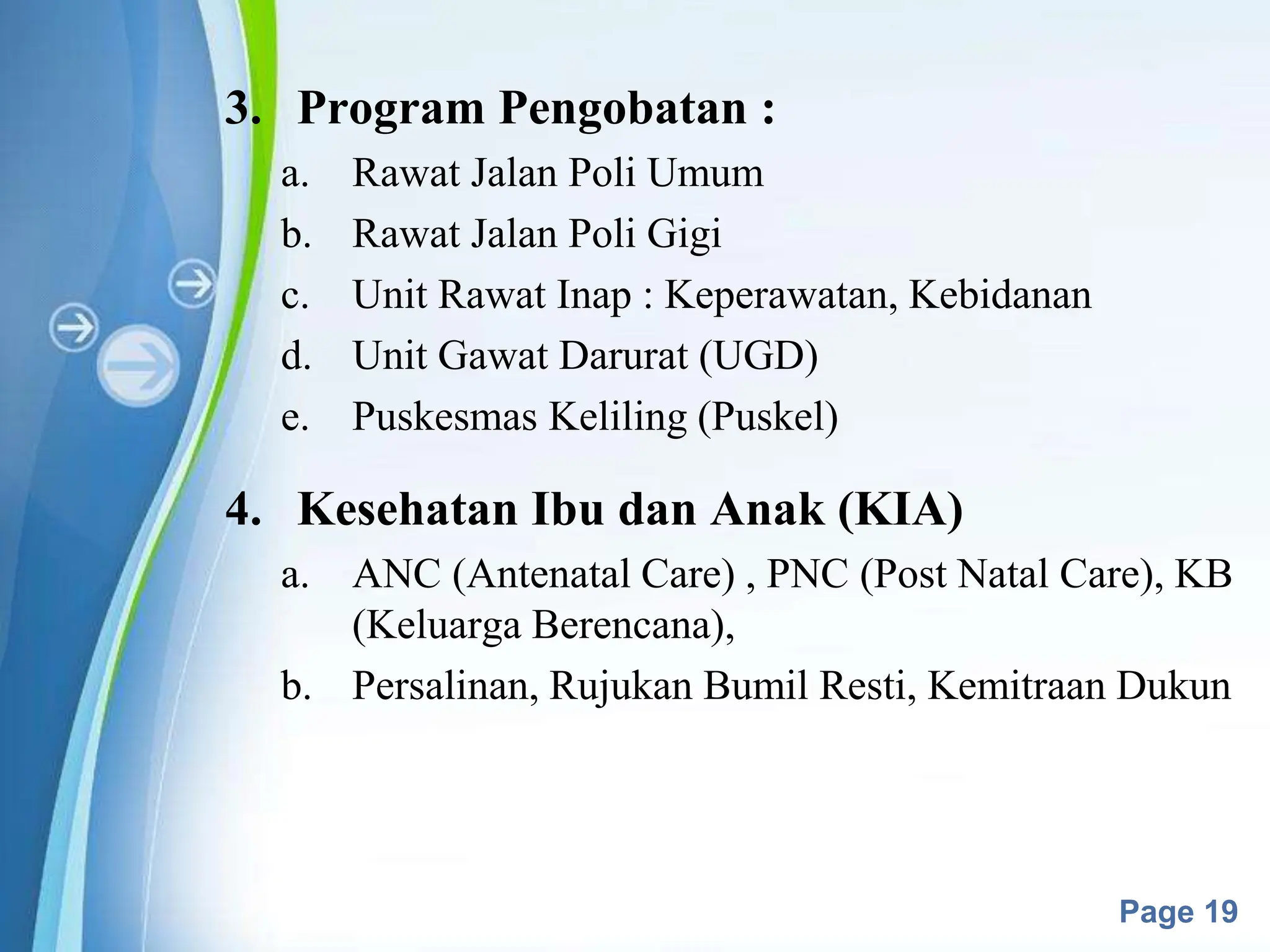 program kesehatan yang ada adi puskesmas | PPT