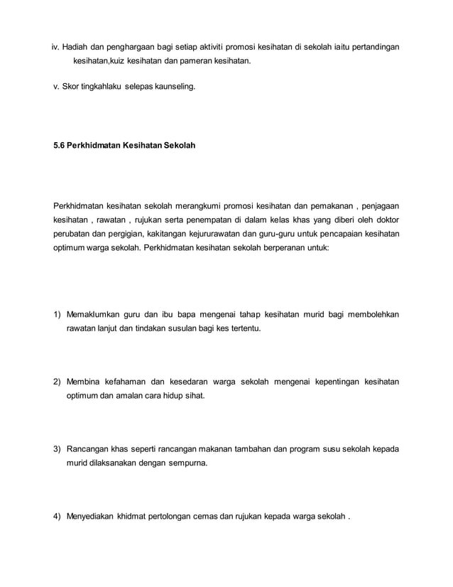 Program kesihatan-sekolah | DOCX
