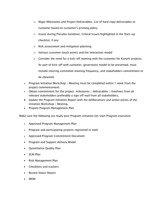 Program management-steps | PDF