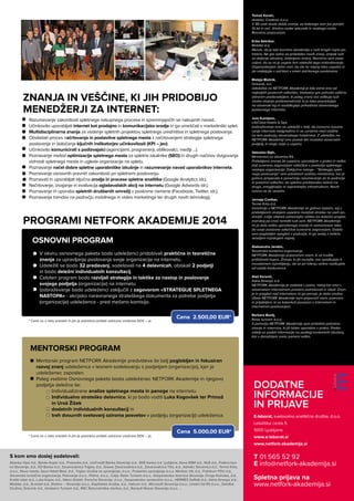 NETFORK - Akademija za poslovni Internet 2014 | PDF