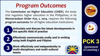Program-Outcomes Presentation Education Based | PDF | Professional ...