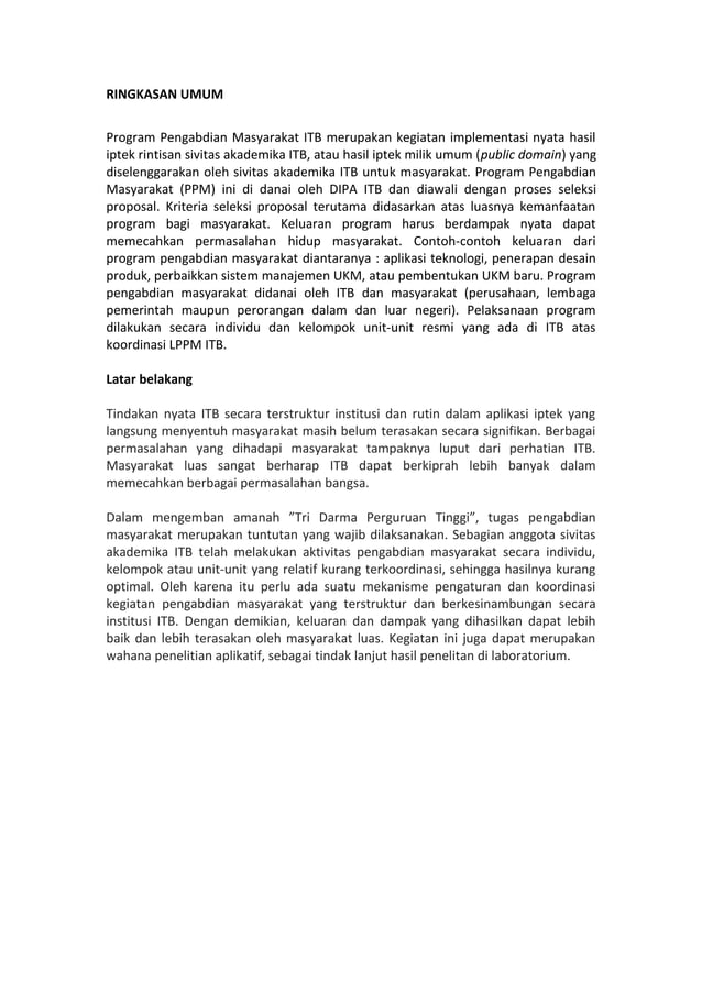 Program pengabdian-masyarakat | PDF