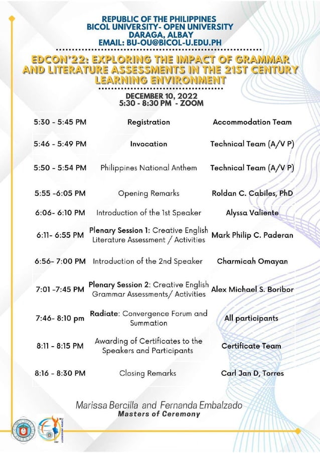 Program for Lit and Lang assessments | PDF | Educational Assessment ...