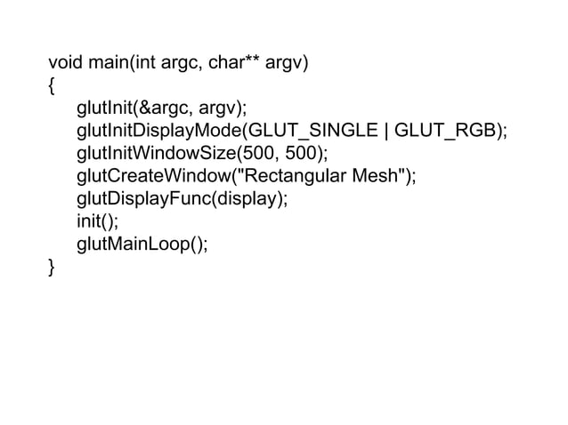 10CSL67 CG LAB PROGRAM 10 | PPT