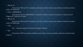 Program 2 lampu kedip | PPTX