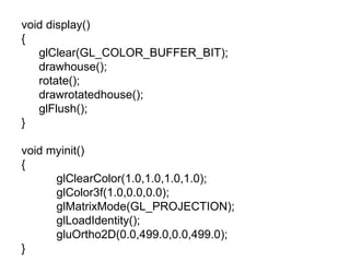 10CSL67 CG LAB PROGRAM 4 | PPT