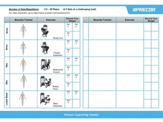 Full Body Workout Printable