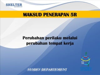 Program 5S untuk budaya industri pada siswa sekolah menegah kejuruan | PPT