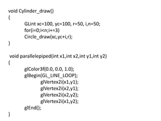 10CSL67 CG LAB PROGRAM 6 | PPT