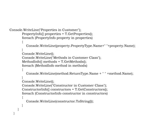 PROGRAMMING USING C# .NET - SARASWATHI RAMALINGAM | PPT