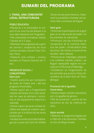 Programa de Govern 2011-2015 | PDF