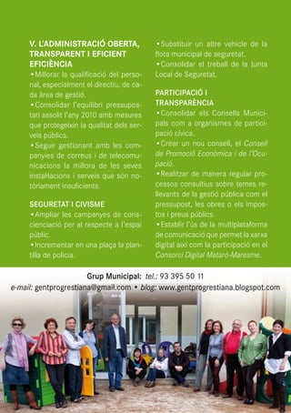 Programa de Govern 2011-2015 | PDF