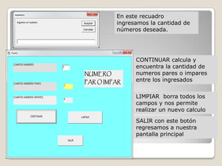 Programa menu de operaciones matematicas | PPT