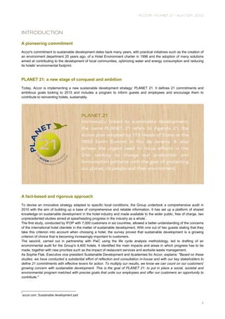 Programa de-sustentabilidade-planet-21-da-rede-accor | PDF