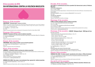 Programa 25N 2016 Sant Boi | PPT