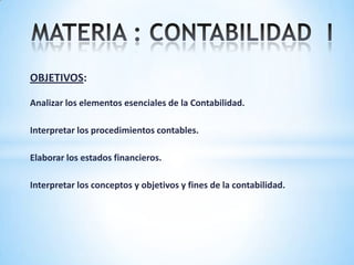 Programa analítico contabilidad | PPTX