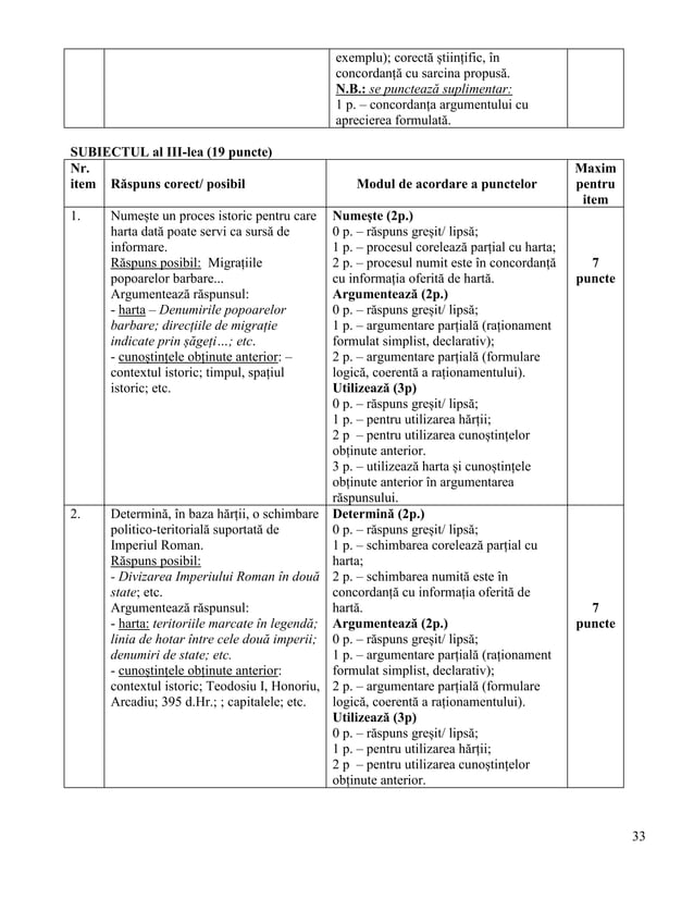 Programa bac istoria_romanilor_si_universala_romana | PDF