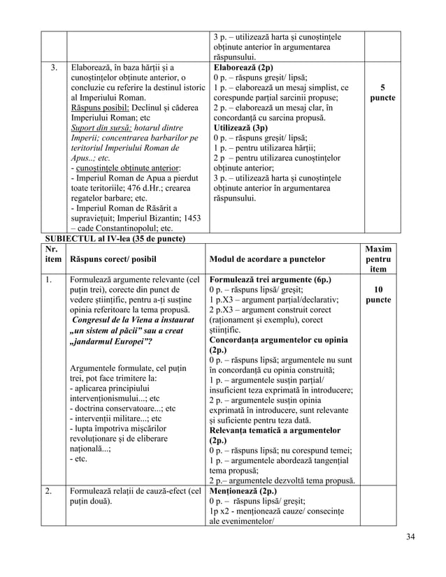 Programa bac istoria_romanilor_si_universala_romana | PDF
