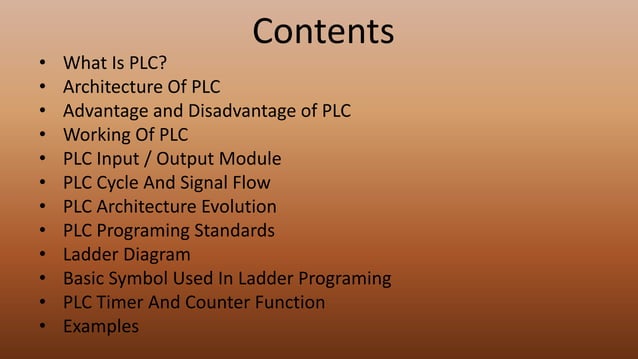 Programmable Logic Controller | PPT