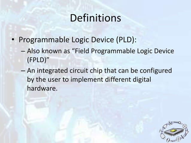 Programable logic devices (1) | PPT