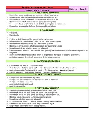 Programació d'aula medi t2 | DOC