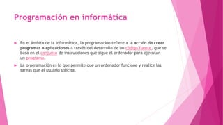 Programación II DE INFORMATICA PRESENTACION.pptx