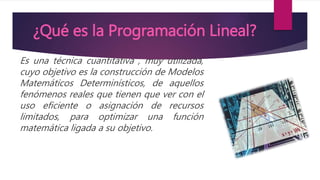 Programación lineal | PPTX
