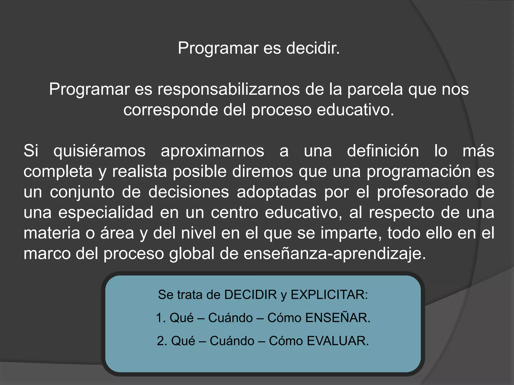 Programación didáctica y unidades didacticas | PPTX