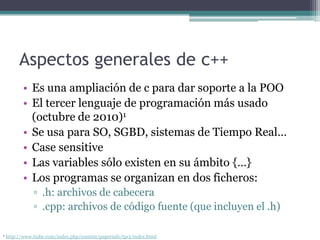 Programación en c++ | PPTX