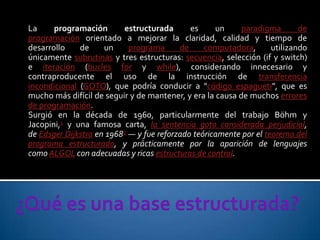Programación estructurada | PPTX