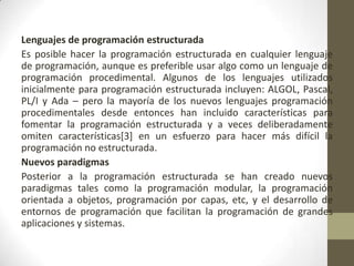 Programación estructurada | PPTX