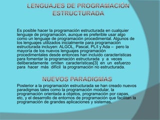 Programación estructurada | PPTX