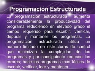 Programación estructurada | PPTX
