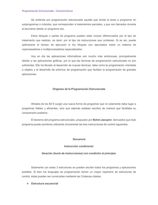 Programación estructurada | DOCX