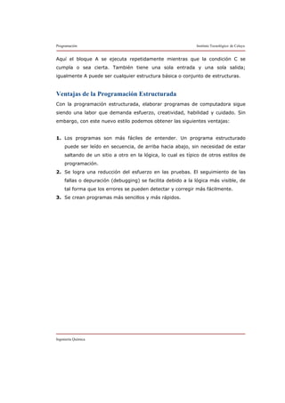 Programación estructurada | PDF