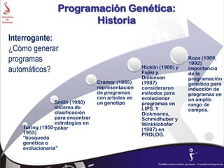 Programación Genética: Introducción y Aspectos Generales | PPTX