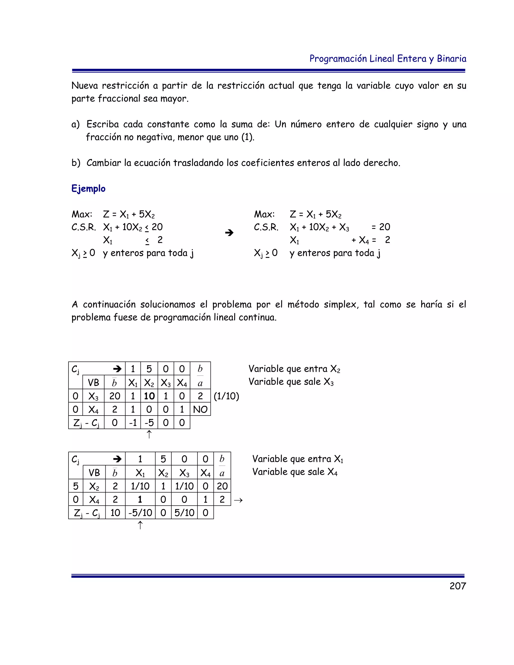 Programación lineal entera y binaria | PDF