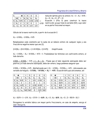 Programación lineal entera y binaria | PDF